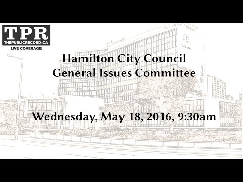 Hamilton City Council GIC for May 18, 2016 [LRT Decision Day … Again] – TPR Hamilton | Hamilton ...