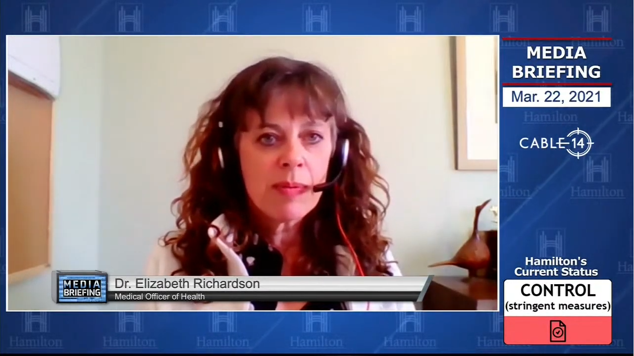 Hamilton Medical Officer of Health Dr. Richardson Recommends Staying in ...