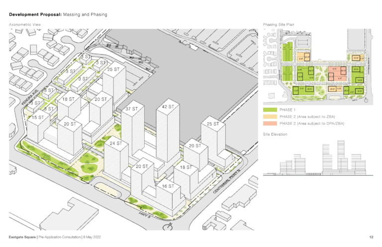 Eastgate Square Submit First Concepts for Redevelopment, Including a 42 ...