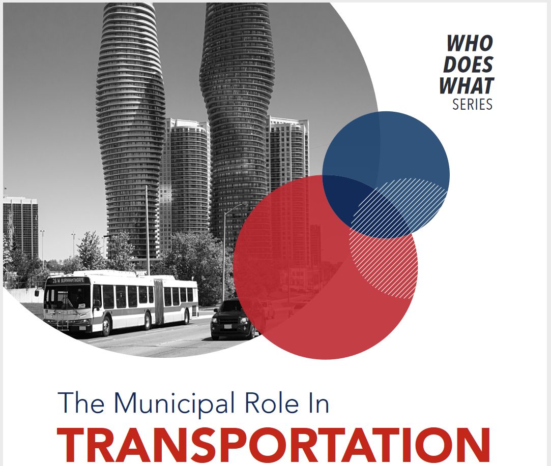 Notepad: New Report “The Municipal Role in Transportation” – TPR ...
